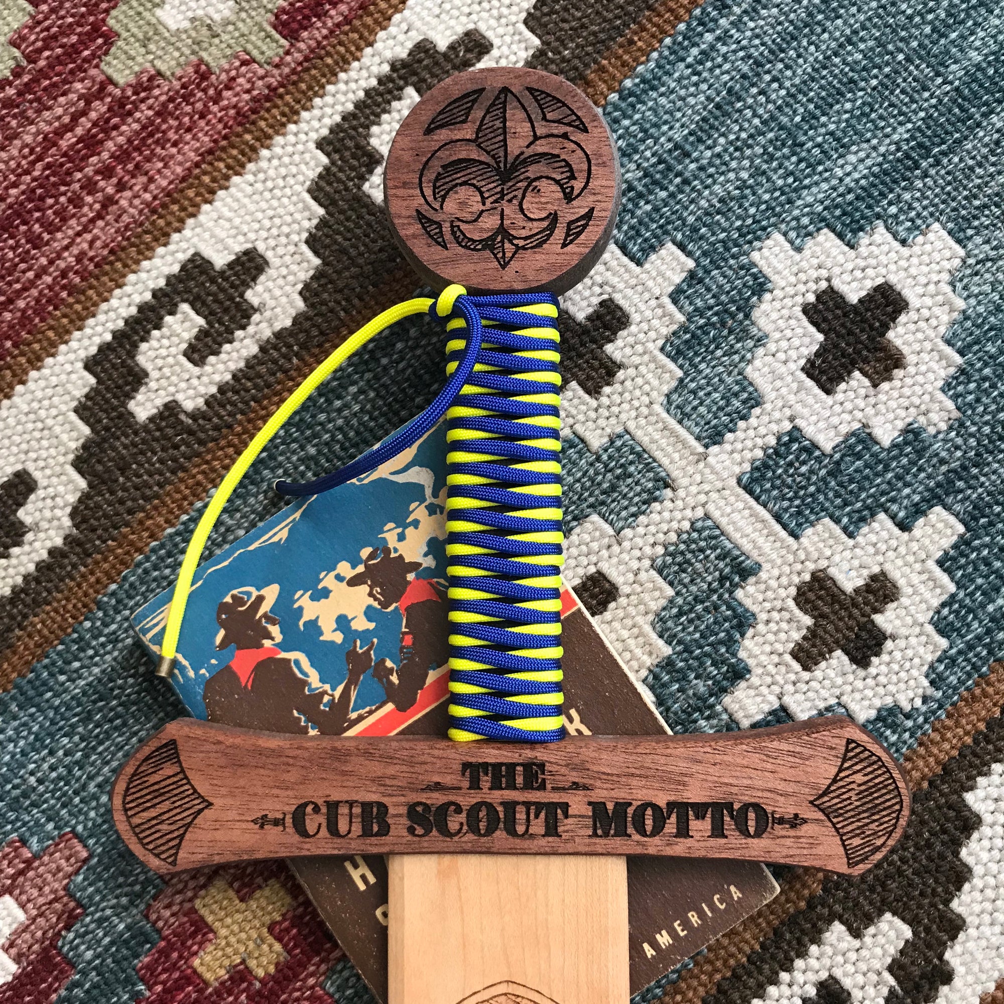 Scout Motto - Wooden Sword Award for Cubs - Campfire Arts