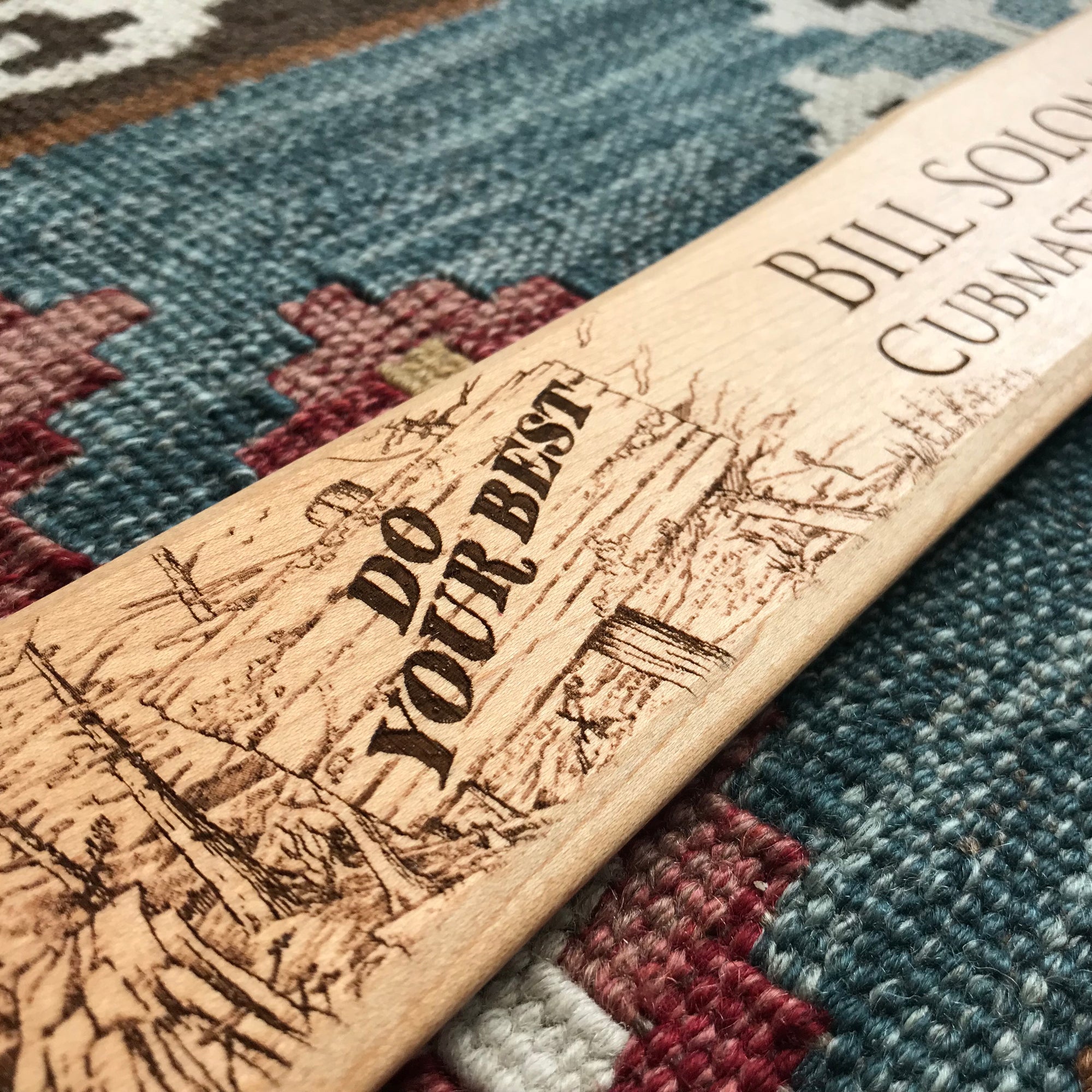 Scout Motto - Wooden Sword Award for Cubs - Campfire Arts