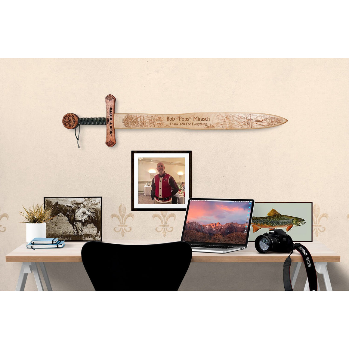 Scout Motto - Wooden Sword Wall Decor – Campfire Arts